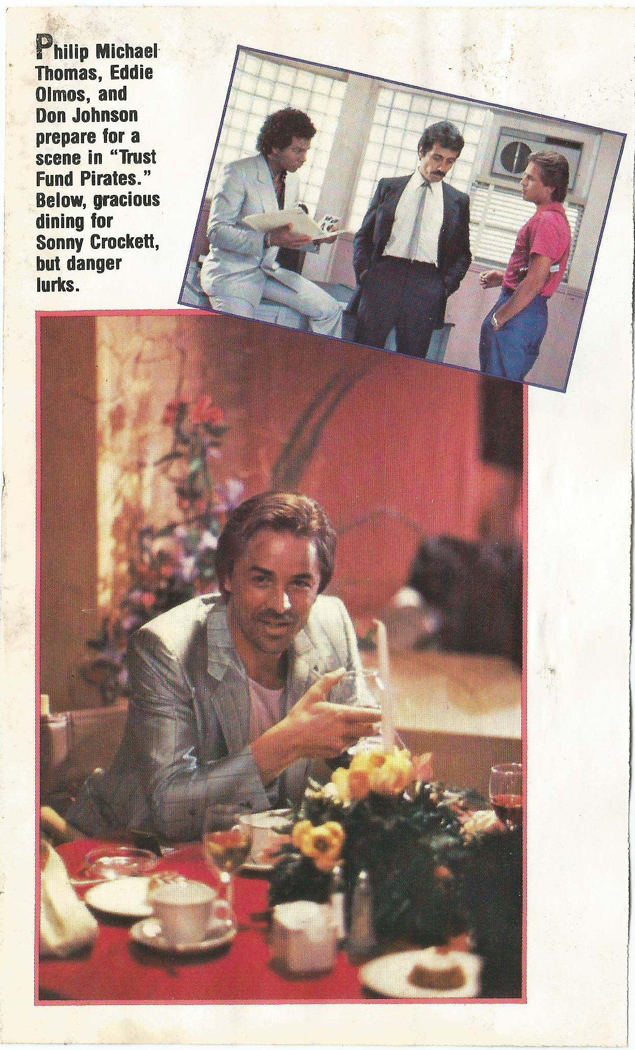 Pictures from the paperback 'Making of Miami Vice' - Miami Vice In Any ...